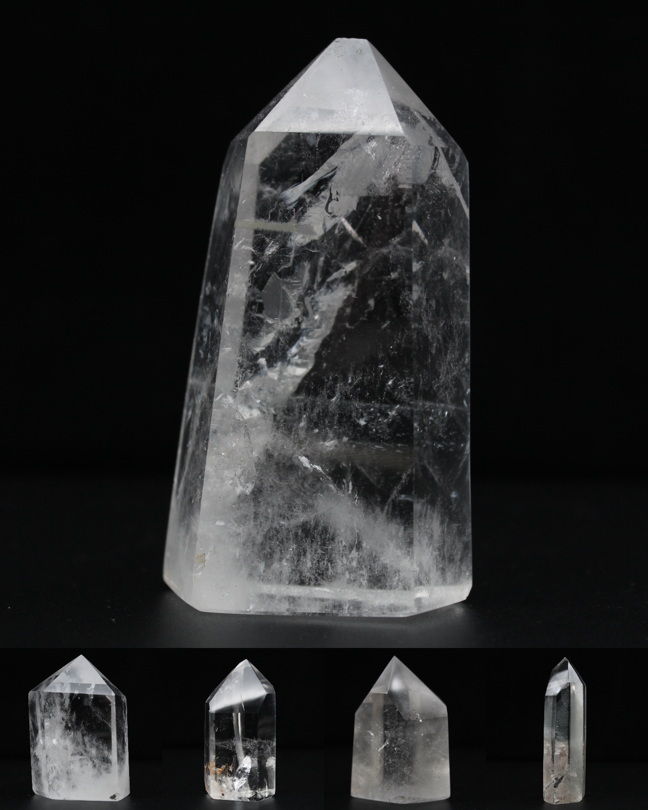 Prismas de Cristal de Rocha: Madagascar, Qualidade Premium