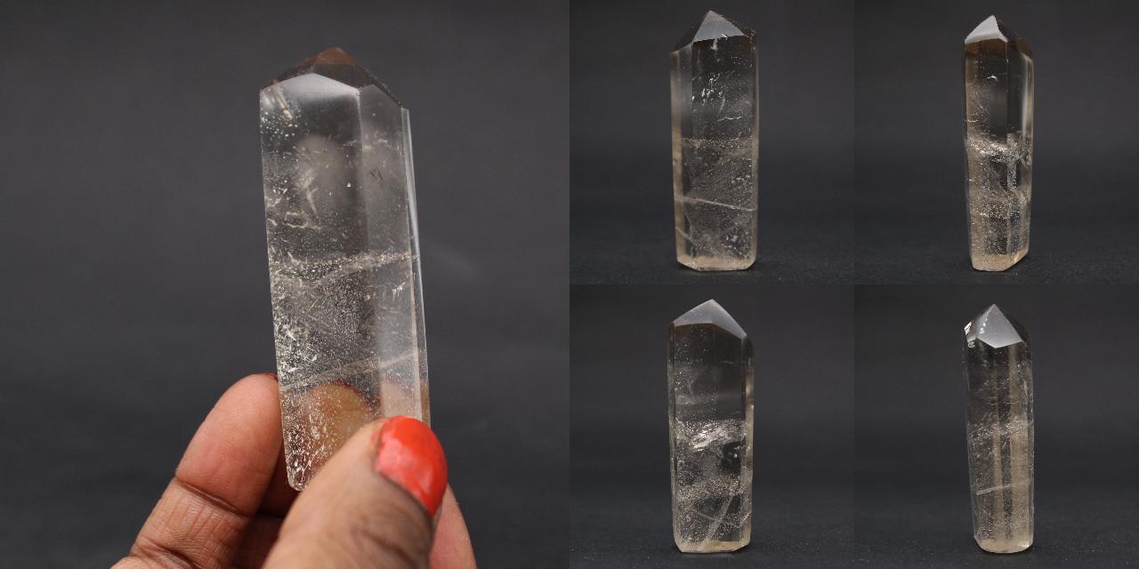 Prisma de quartzo ligeiramente fumê Madagascar 53gr 69mm | 12€