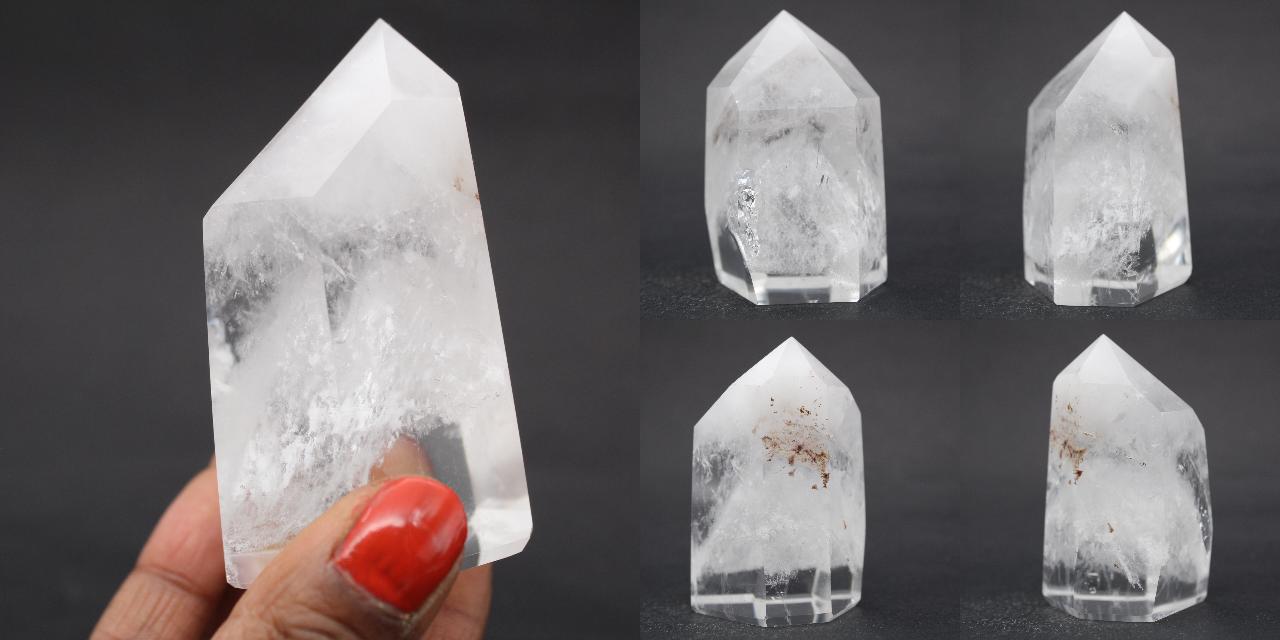 Prisma de quartzo com inclusão Madagascar 217gr 74mm | 47€ | Ref 230310196