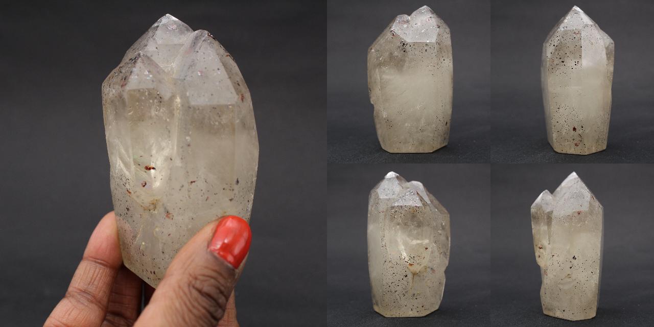 Prisma de quartzo com inclusão Madagascar 287gr 88mm | 63€ | Ref 230310198