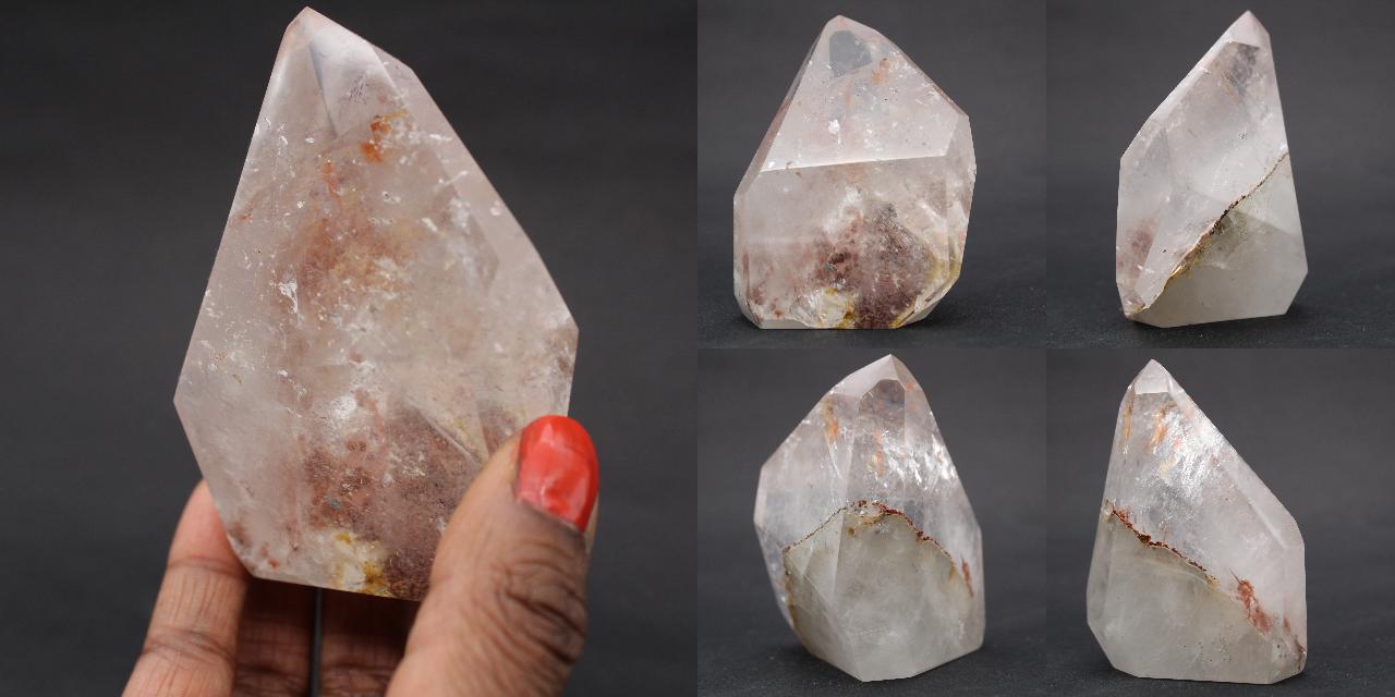Prisma de cristal de rocha Madagascar 285gr 80mm | 62€