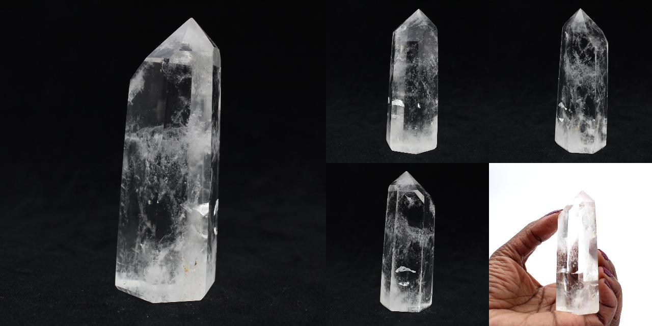 Cristal de rocha prisma de quartzo Madagascar 145gr 90mm | 20€